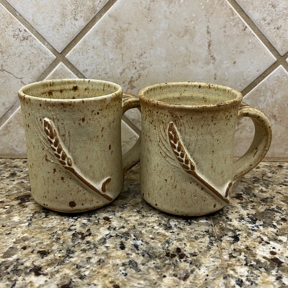 Source Unknown | Dining | Vintage Artisan Pottery Natural Wheat ...